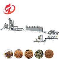 China Twin Screw Bulking Machine Fish Feed Dog Food Cat Pet Chew Snack Food Making Machine for sale