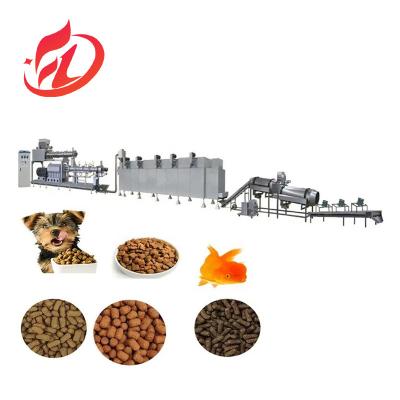 China Big Capacity Fish Feed Production Plant Floating Twin Screw Fish Feed Extruder with 500kg/H for sale
