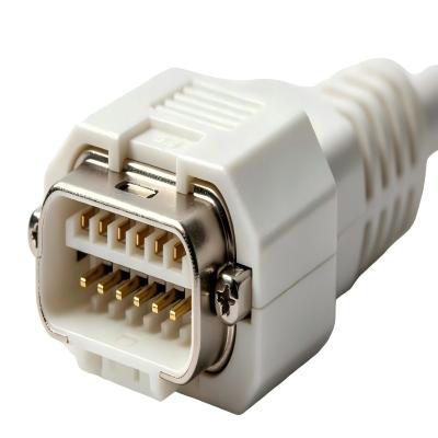 China Cable injection molded housing for SCSI/MDI (Mini D-sub) series connectors for sale