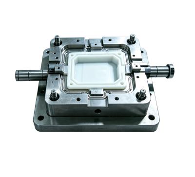 China Thermoplastic Injection Mold - Square Enclosure Side Action Slider Undercut Housing Tooling for sale