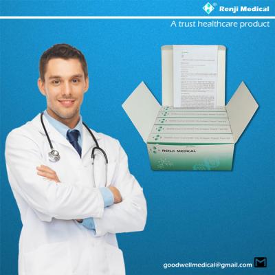 China Renji Antigen Rapid Testing Kit , 15 min Covid 19 At Home Rapid Test MA approval for sale