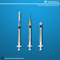 China Sterilized Disposable Medical Consumables , Class III 1ml Syringe With Needle for sale