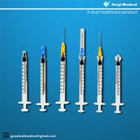 China CE/ISO Disposable Medical Consumables Syringe With Needle 1ml Volume for sale
