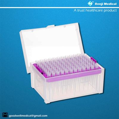 China Ultra clear polypropylene Sterile Pipette Tips , 200 Microliter Pipette Tips for sale