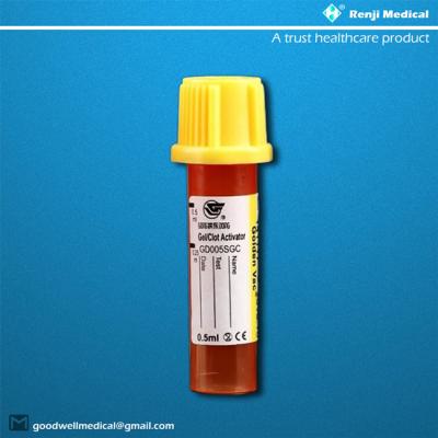 China PP Micro Blood Collection Tube 0.25ml/0.5ml for newborn babies for sale