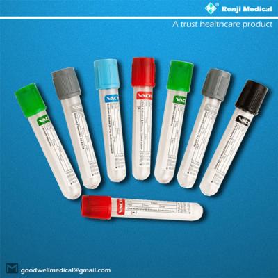 China Transparent Disposable Vacuum Blood Collection Tube ISO13485 CE Approval for sale