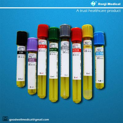 China 5ml 7ml Vacuum Blood Test Tube 3 Years Shelf Life For Diagnostics for sale