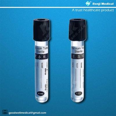 China 4ml/5ml Disposable Vacuum Blood Collection Tube , Far Infrared ESR Test Tube for sale