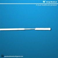 China Individually sealed Sterile Nylon Flocked Swab with plastic breakable shaft for sale