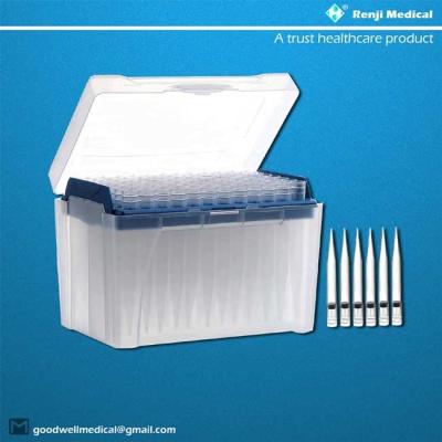 China 1mL Sterile Pipette Tips , Universal Micropipette Tips 1000ul for sale
