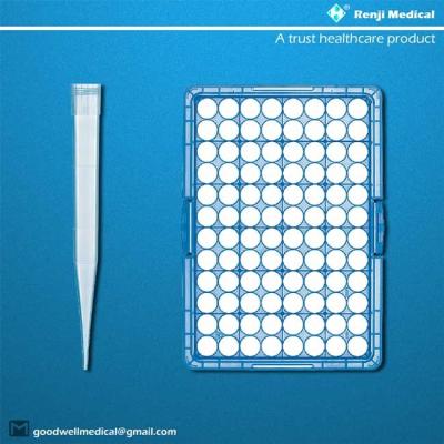China Sterile Pp Polypropylene Pipette Tips flexible material for easy tip loading ejection for sale