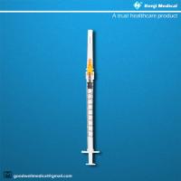 China MSDS Disposable Medical Consumables , 25G 1ml Luer Lock Syringe With Needle for sale