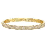 China Custom 18K Gold Diamond Cluster Bracelet 1-3 Carat with IGI GIA Certification for Engagement Wedding Jewelry for sale