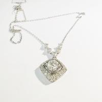 China Custom 18k Gold Diamond Necklace 0.5-3 Carat Lab Grown with GIA/IGI Certification for Women for sale