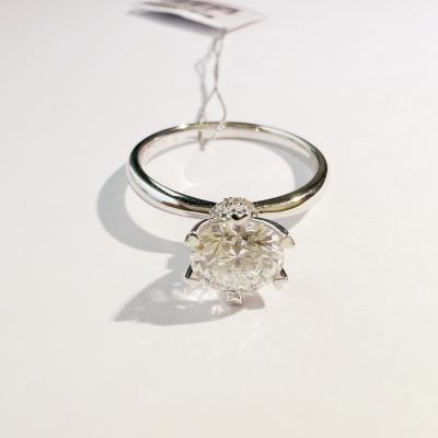 China Six Claw 18k Gold Lab Diamond Ring 0.5-3 Carat with IGI GIA Certification for Engagement Wedding for sale