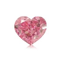 China Lab Grown Pink Heart-Cut Diamond 0.5-2.5 Carat VVS/VS Clarity 3EX Cut IGI Certified for sale