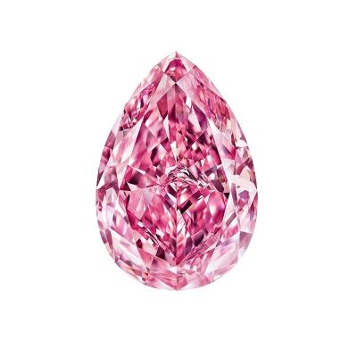 China Pink Pear Cut Lab Grown Diamond 0.5-2.5 Carat VVS/VS Clarity 3EX Cut IGI Certified Loose Diamond for sale