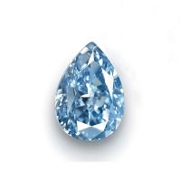 China Lab Grown Fancy Blue Pear Cut Diamond 0.5-2.5 Carat VVS-VS Clarity 3EX Cut with IGI GIA Certification for sale