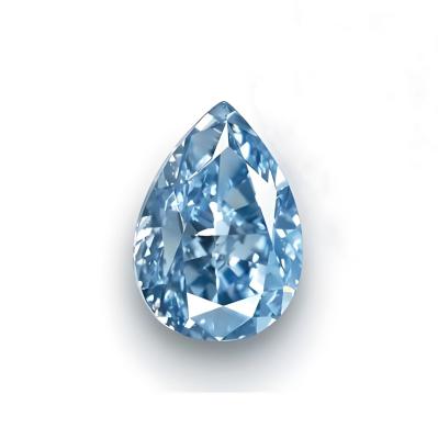 China Lab Grown Fancy Blue Pear Cut Diamond 0.5-2.5 Carat VVS-VS Clarity 3EX Cut with IGI GIA Certification for sale
