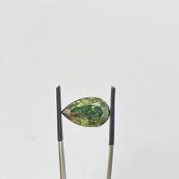 China 12.05 Carat Green Pear Cut Lab Grown Diamond Loose IGI GIA Certified VS Clarity 3EX Cut for sale