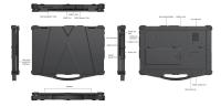 China 400nits Rugged Portable Computer 13.3