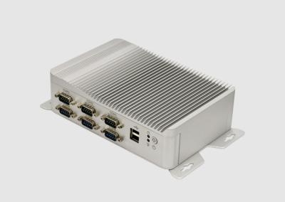 China Fanless Compact Industrial Mini PC Embedded Computer 4G Intel I3 6157U Skylake for sale