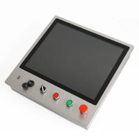 China Industrial Resistive Capacitive HMI Touch Panel PC Button Integrated for sale