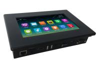 China Steel Housing Panel Mounted Industrial High Bright Grade Touch Panel PC 7 Inch for sale
