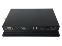 China Steel Housing Panel Mounted Industrial High Bright Grade Touch Panel PC 7 Inch for sale