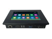 China Steel Housing Panel Mounted Industrial High Bright Grade Touch Panel PC 7 Inch for sale