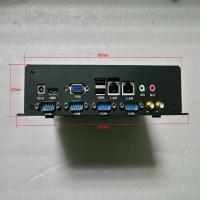 China Aluminum Case MINI PC Box Intel J1900 Quad Core 2.0GHZ Barebone 7 COM 2 Lan Fanless Barebone IPC HTPC POS Computer for sale