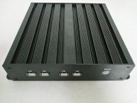 China Aluminum Case MINI PC Box Intel J1900 Quad Core 2.0GHZ Barebone 7 COM 2 Lan Fanless Barebone IPC HTPC POS Computer for sale