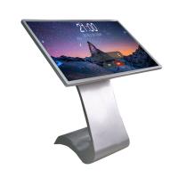 China 21''-98'' Indoor Freestanding Landscape Interactive Digital Signage With I3 I5 I7 S Shaped for sale