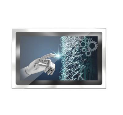 China 24'' Full IP69K Stainless Steel Android / X86 Based Flat Panel PC PCAP Touch High Brightness Panel PC With NFC/RFID for sale