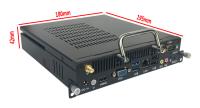 China All-Aluminum OPS Slot-in PCs LED Touch Monitor Industrial Box PC Embedded Support Intel 6th&7 th Gen for sale