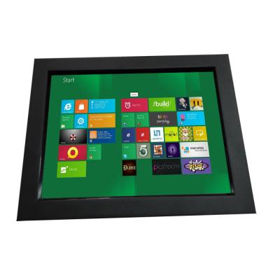 China 12.1 inch industrial chassis LCD touch monitor displays with VGA,DVI,HDMI input for koisk,gaming for sale