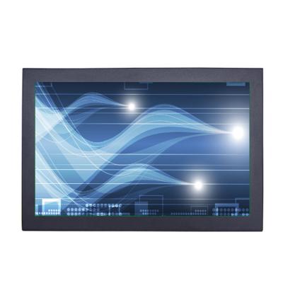 China 15.6 inch industrial chassis LCD touch monitor displays with VGA,DVI, HDMI input for industrial control for sale