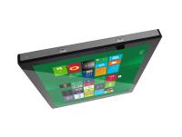 China 19 inch industrial flush mount PCAP touchscreen LCD Monintor with VGA,DVI,HDMI input for koisk,industrial control for sale
