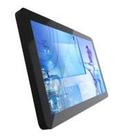 China Black Shell Industrial Touch Screen Monitor Low Power For Koisk , 250nits Brightness for sale