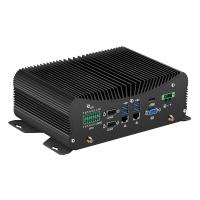 China Embedded Box PC industrial computer mini PC box LAN GPIO RS232 485 aluminum casing for sale