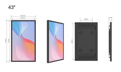 China 43'' Outdoor LCD Display IP65-Rated Water Proof Full Outdoor Display 4000 Nits Slim Robust Design for sale