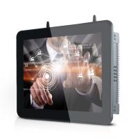 China Flat Bezel Panel Mount Touch Screen PC 8 Inch Industrial AIO Window J1900/I3/I5 for sale