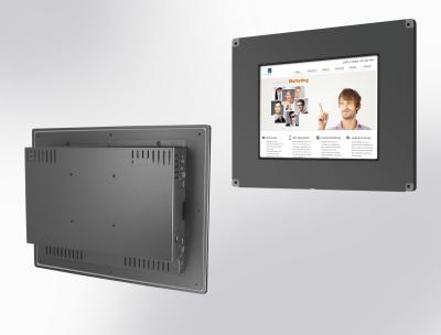China 17 Inch Panel Mount Touch Screen PC LCD Monitor Anti Shock Control Knob On Front Panel for sale