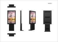 China Industrial Grade Outdoor LCD Touchscreen Monitor 55 inches Display High Brightness With Optical Bonding, Floor standing for sale