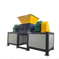 China Industrial Twin Shaft Timber Shredder Machine 100-3000kgH Fully Automatic Wood Pallet Shredder for sale