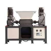 China Industrial Double Shaft Shredder 4KW 110-130kg/h Heavy Metal Plastic Crusher for sale