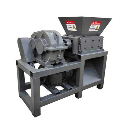 China Low Noise Double Shaft Shredder 4KW 110-130kg/h with Alloy Steel Blades for Plastic Wood for sale