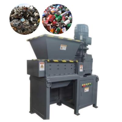 China Small Mini Double Shaft Metal Shredder Machine 4KW 110-130kg/h Scrap Steel Crusher for sale