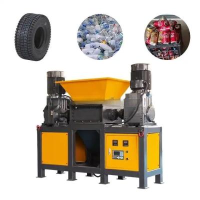 China Dual Axis Plastic PET Bottle Crusher 150-200kg/h Waste Recycling Shredder 7.5KW Motor for sale