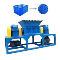 China Industrial Double Shaft Shredder 7.5KW 150-200kg Capacity for Plastic Textile Foam Waste for sale